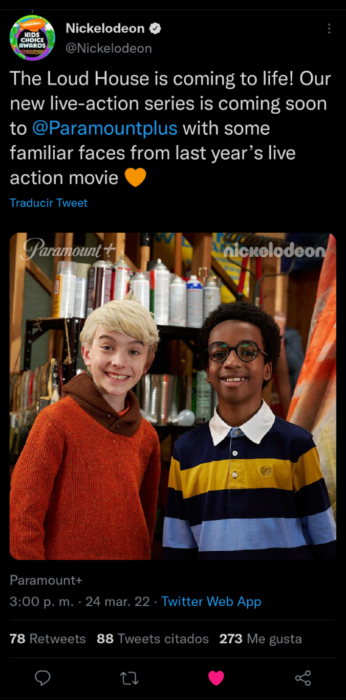 OMG! Se confirma nuevo Live Action de la serie animada “The Loud House ...